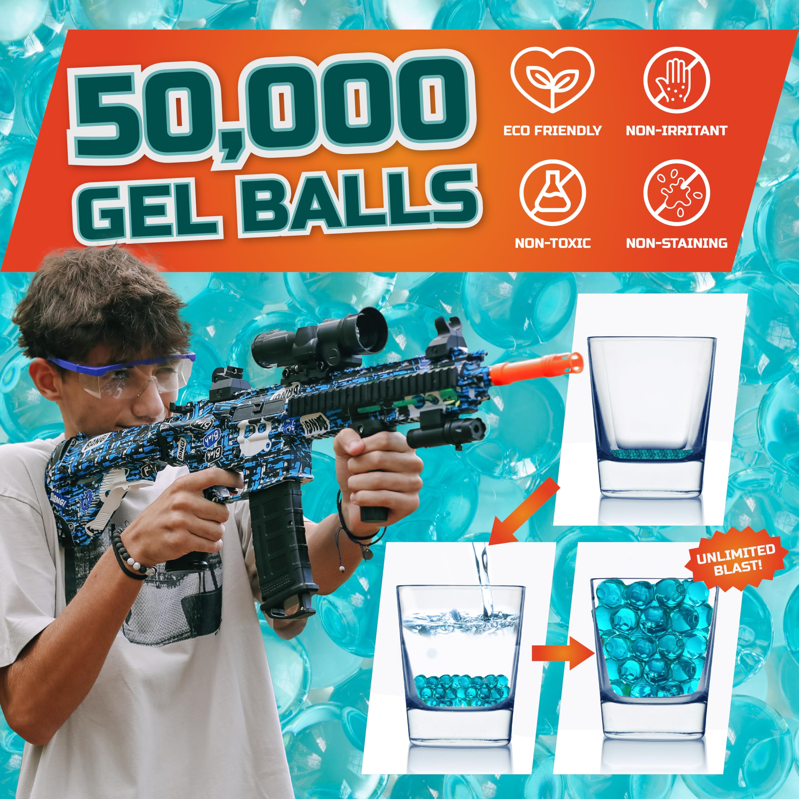 Mua Electric Gel Ball Blaster - Exciting Playtime and Gel Ball Fun ...