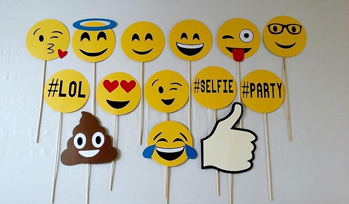 Amazon.com: Emoji Photo Booth Props | custom orders accepted: Handmade