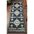 Amazon.com: Well Woven Canton Blue Southwestern Medallion Runner Rug (2 ...