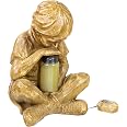 Amazon.com : New Creative Boy with Firefly Solar Statue : Outdoor ...