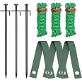 Plant Stakes Heavy Duty Tree Staking Kit - 12 Piece Support System For ...
