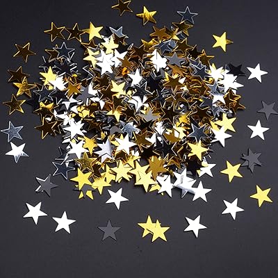 Confeti Estrella Negra, Dorada y Plata - 30g (10mm) Chile | Ubuy