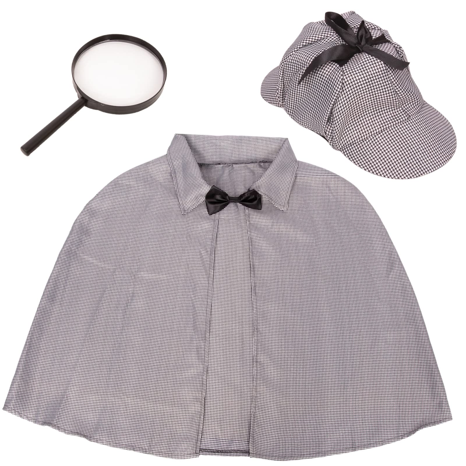 Tigerdoe – Detective Costume Adults – 3 Pc Set – Detective Hat with ...