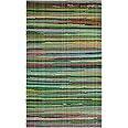 Amazon.com: SAFAVIEH Rag Rug Collection Accent Rug - 2' x 3', Green ...