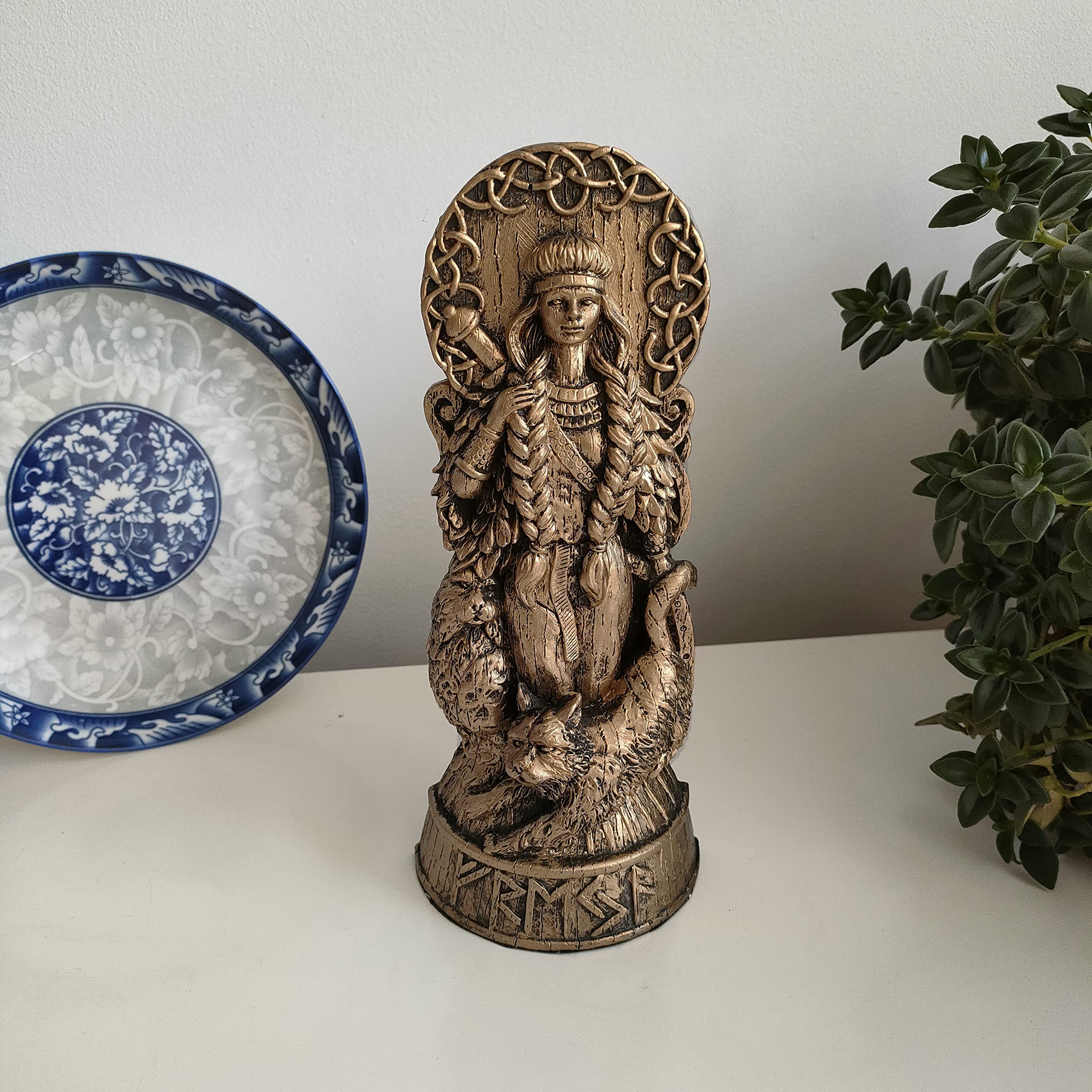 Mua Freya Statue Norse God Freyja Goddess Statue for Altar Resin Nordic ...