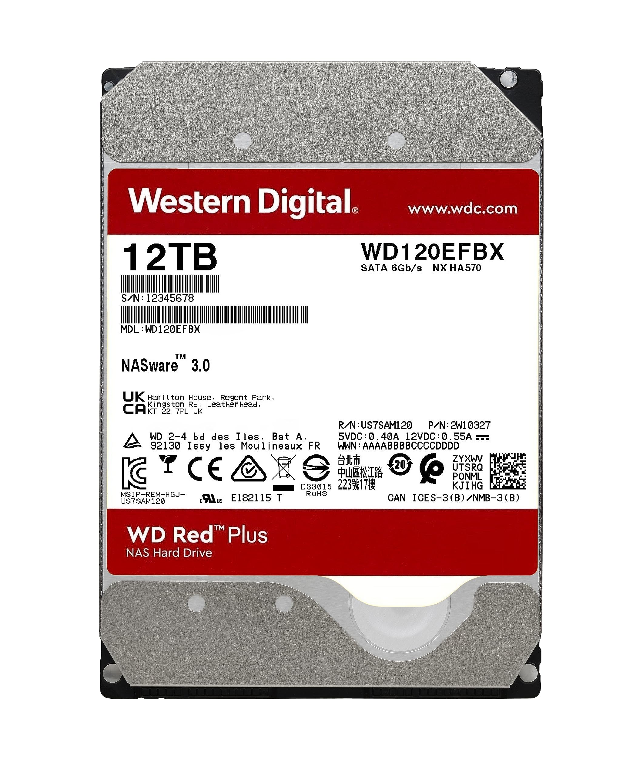 Mua WESTERN DIGITAL WD120EFBX [3.5" Internal Hard Drive (12TB, SATA600 ...