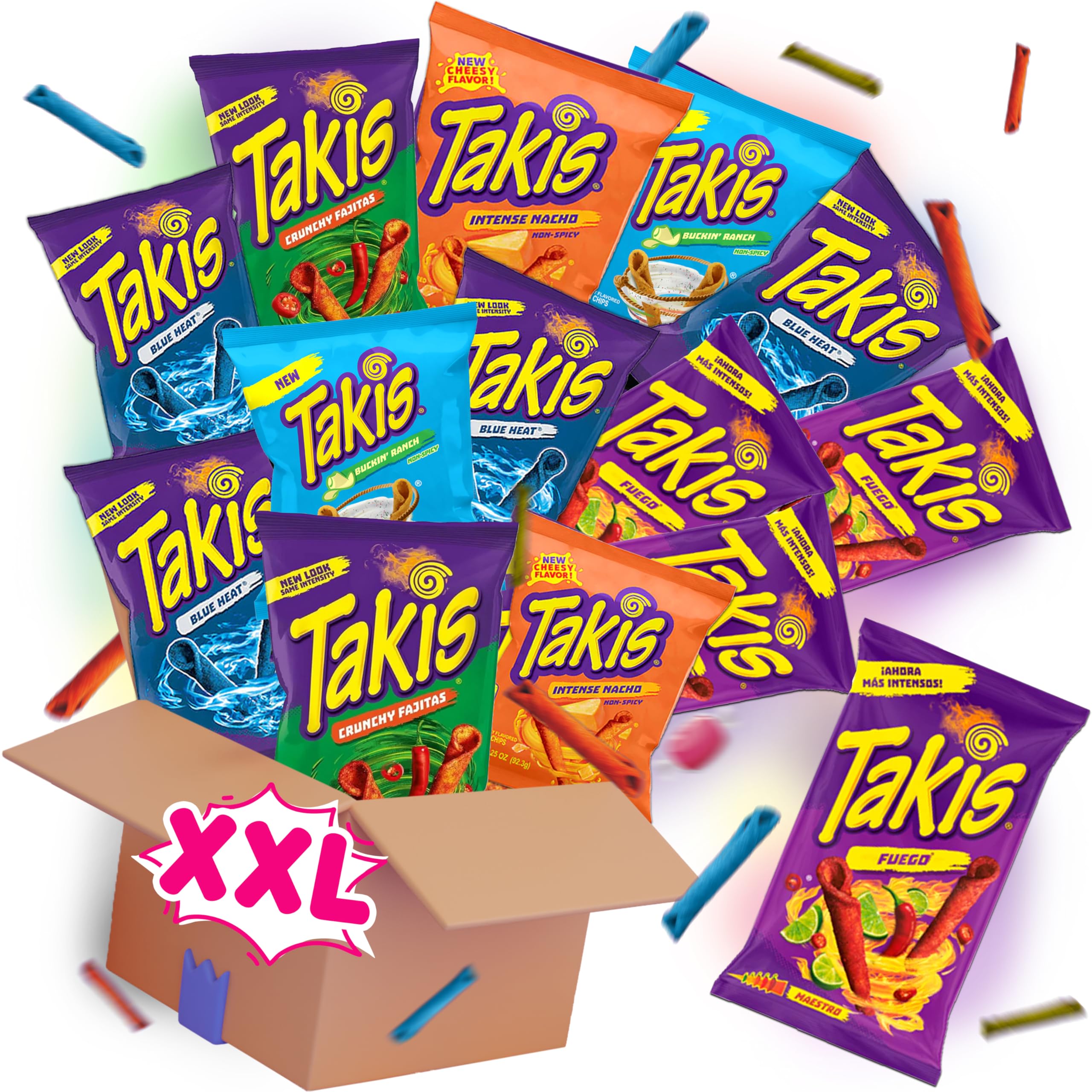 Mua XXL Takis Chips Box - 4x Takis Blue Heat, 4x Takis Fuego, 2x Takis ...