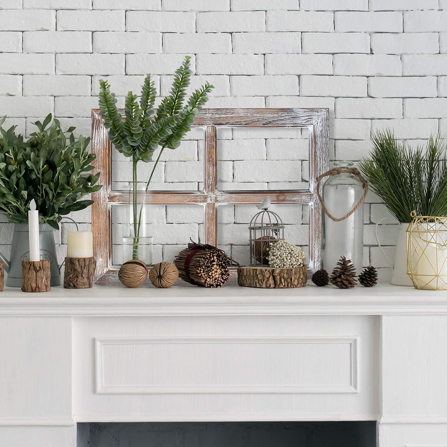 Barnyard Designs Rustic Barn Wood Window Frames, Decorative Country ...