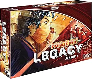 Z-Man Games Pandemic: Legacy Season 1 (Red Edition), Board Games ...