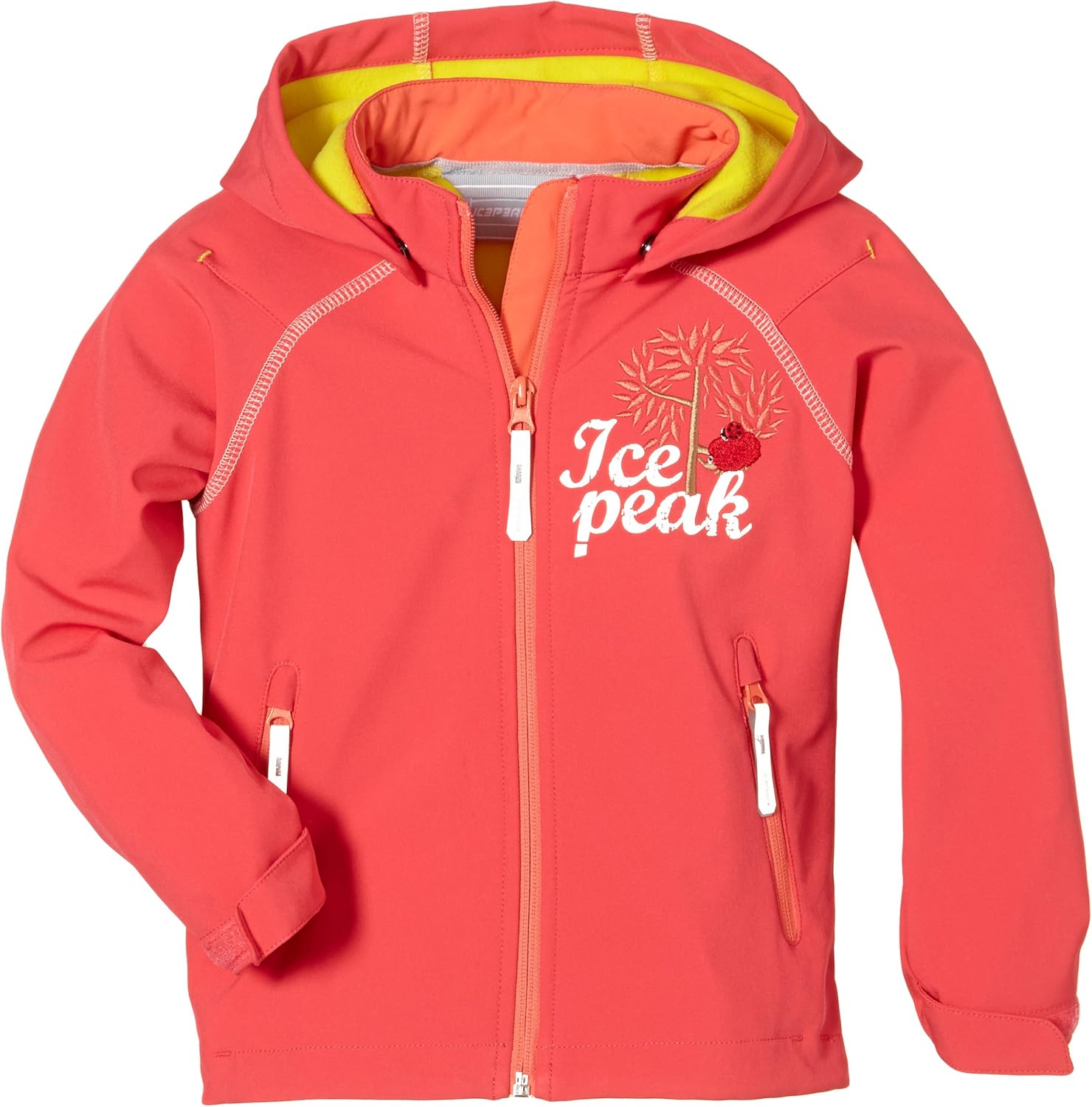 ICEPEAK Kinder Softshell Jacke Susie KD, Coral/Himbeere, 92: Amazon.de ...