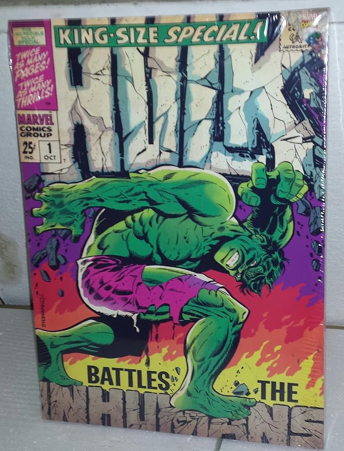 Incredible Hulk Battles The Inhumans Comic Cover #1 King Size October ...