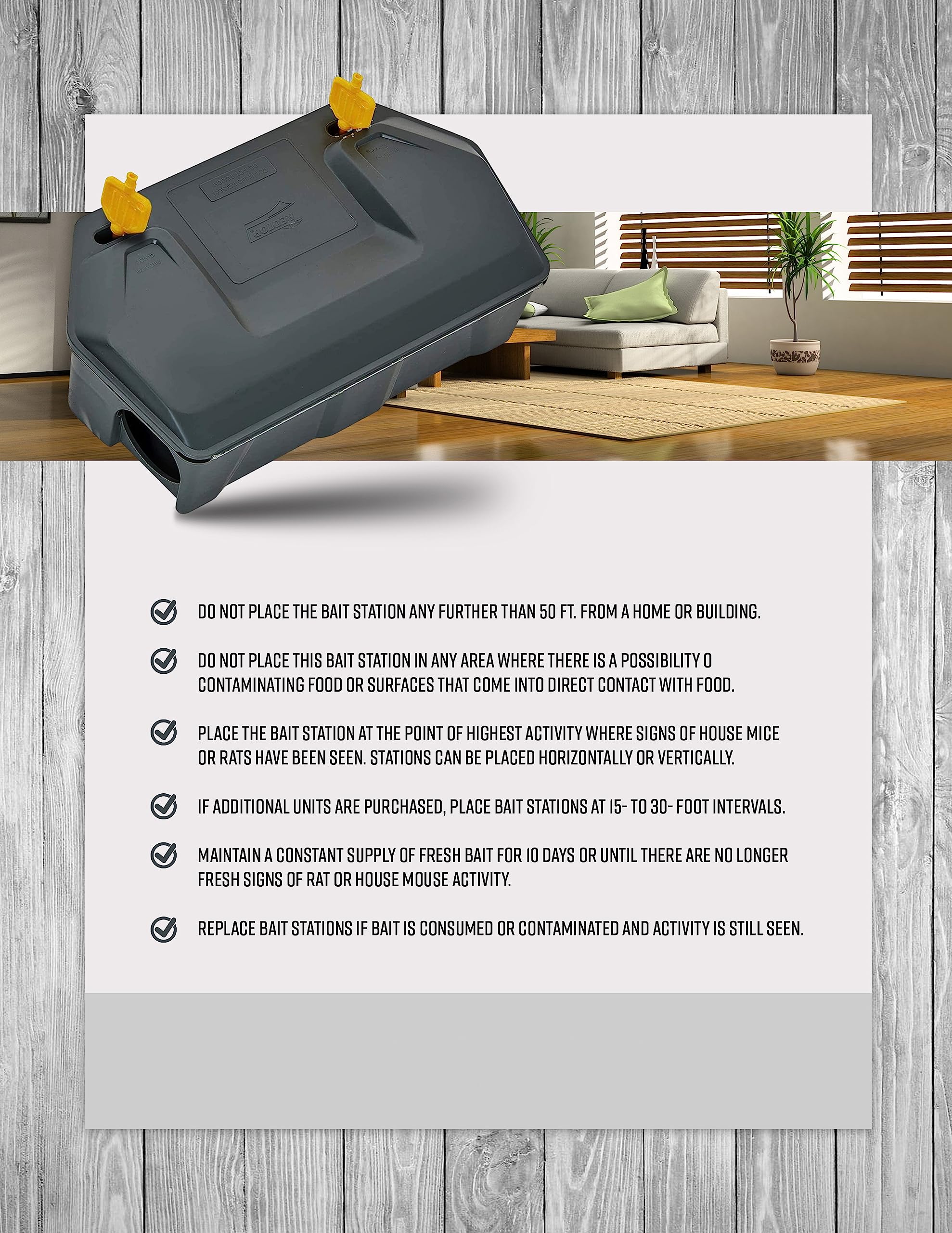 Rat Bait Station Outdoor Rodent Bait Station - Rat Trap Outdoor With ...