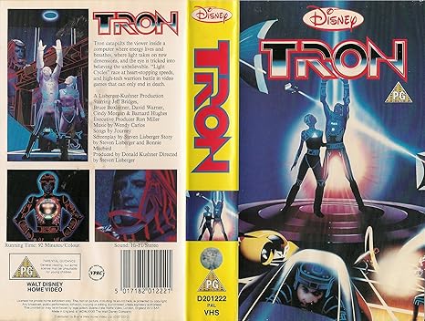 Tron [VHS]: Jeff Bridges, Bruce Boxleitner, David Warner, Barnard ...
