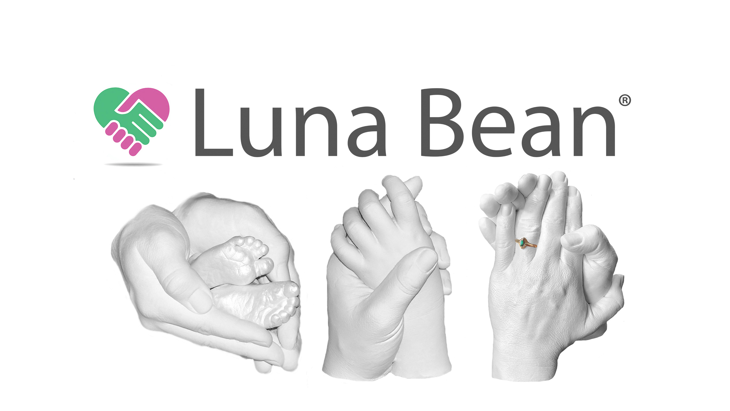 Luna Bean LARGE KEEPSAKE HANDS CASTING KIT | DIY Plaster Statue Molding ...