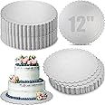 Amazon.com | 50 Pack 12 Inch Silver Cake Board Round Stands Cake Stand ...