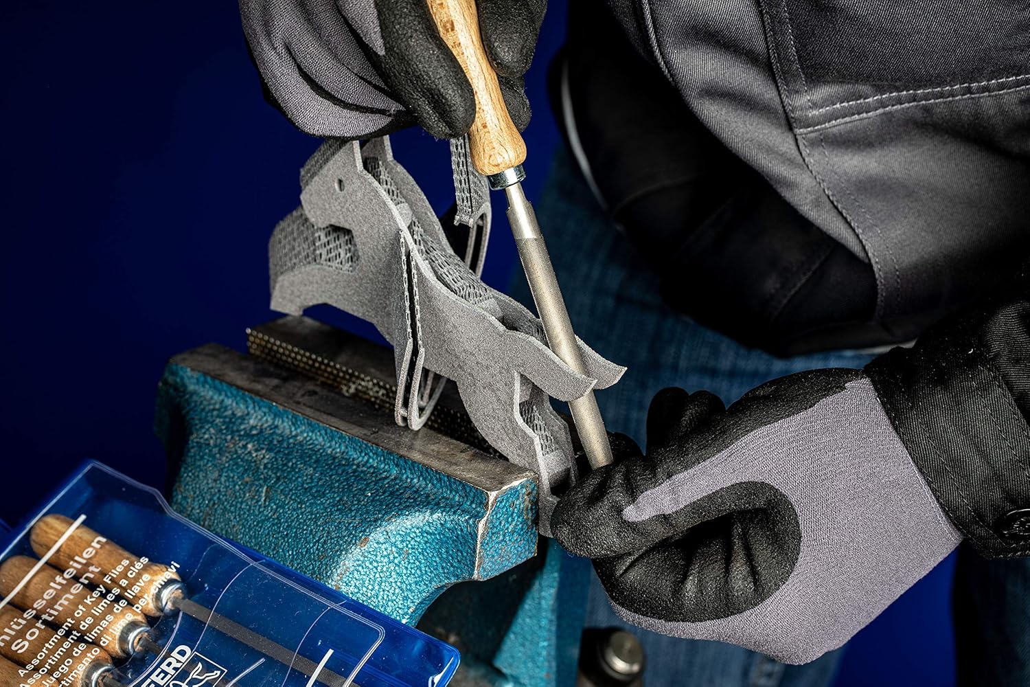 Pferd 11706100 Key File in Plastic Pouch, Multi-Colour, 100 mm, Set of ...