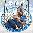 Amazon.com: Serenelife Hanging Netted Seat Swing - 35.5" Inch Kids ...