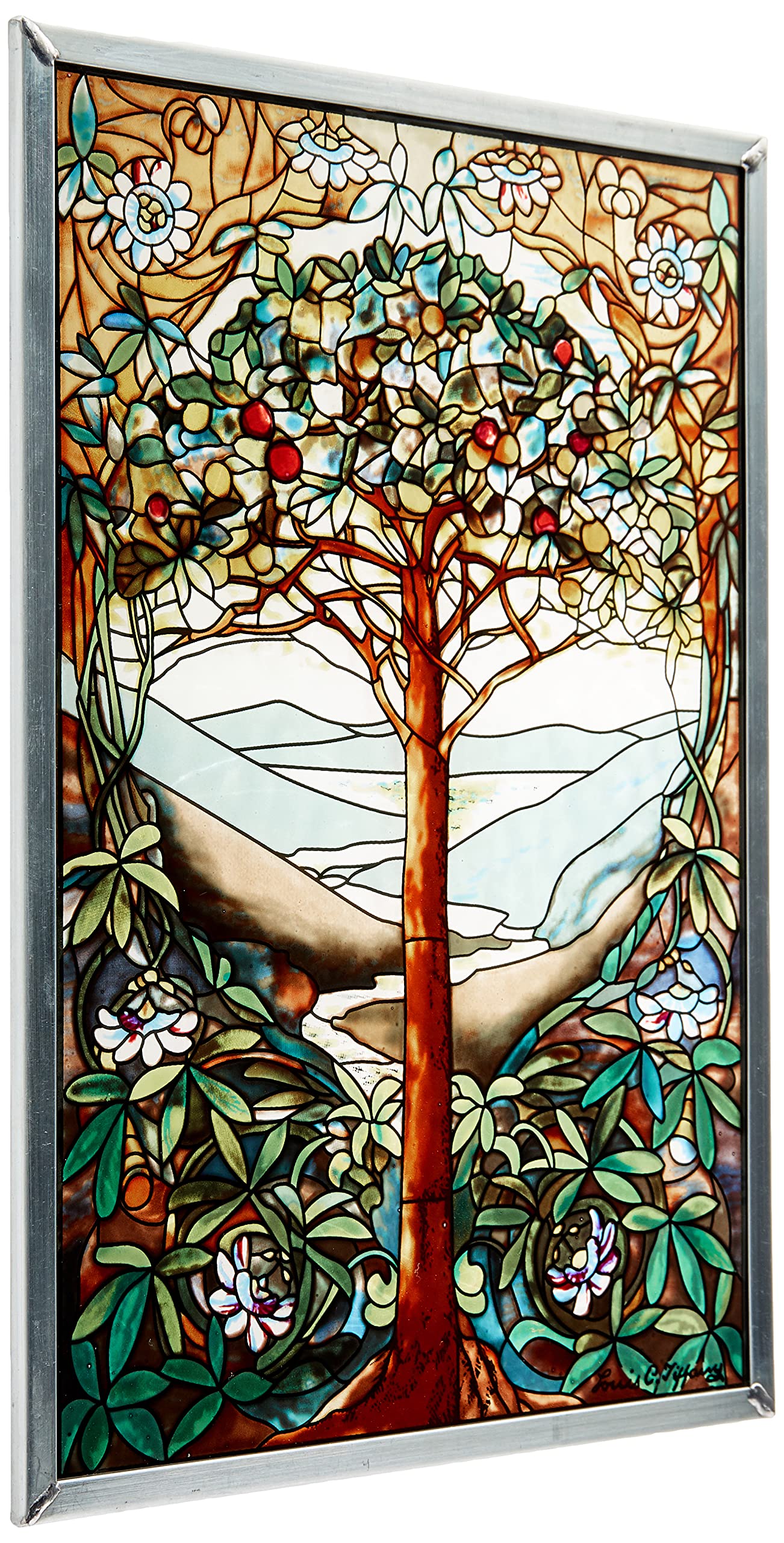 Mua Design Toscano Stained Glass Panel - The Tree of Life Stained Glass ...