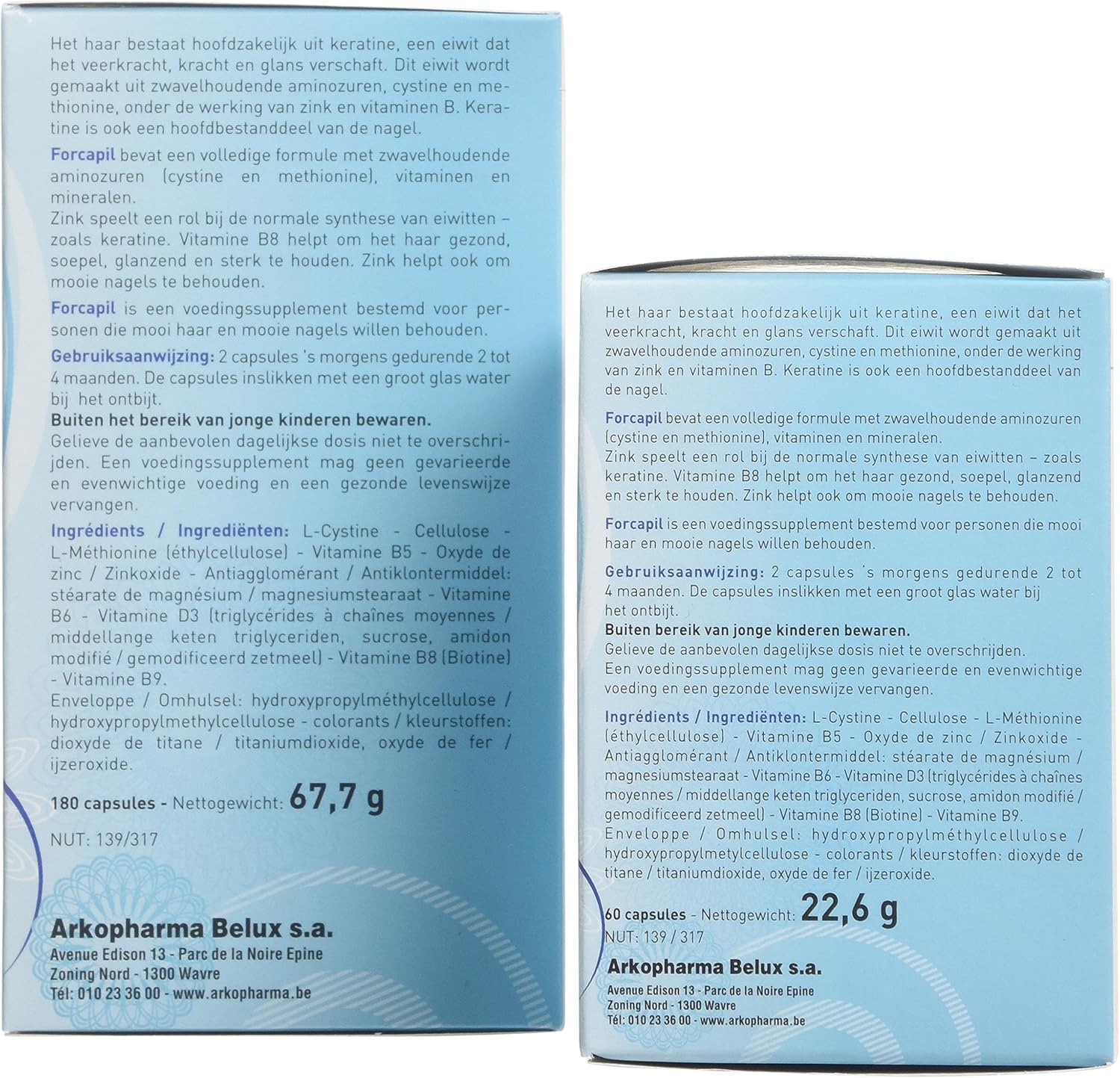 Arkopharma Forcapil Hair and Nails Intensive Program 240 Capsules ...