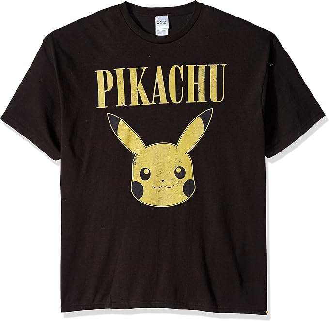 Pokemon Pikachu - Playera para Hombre, diseño de Cara Dorada, Talla ...