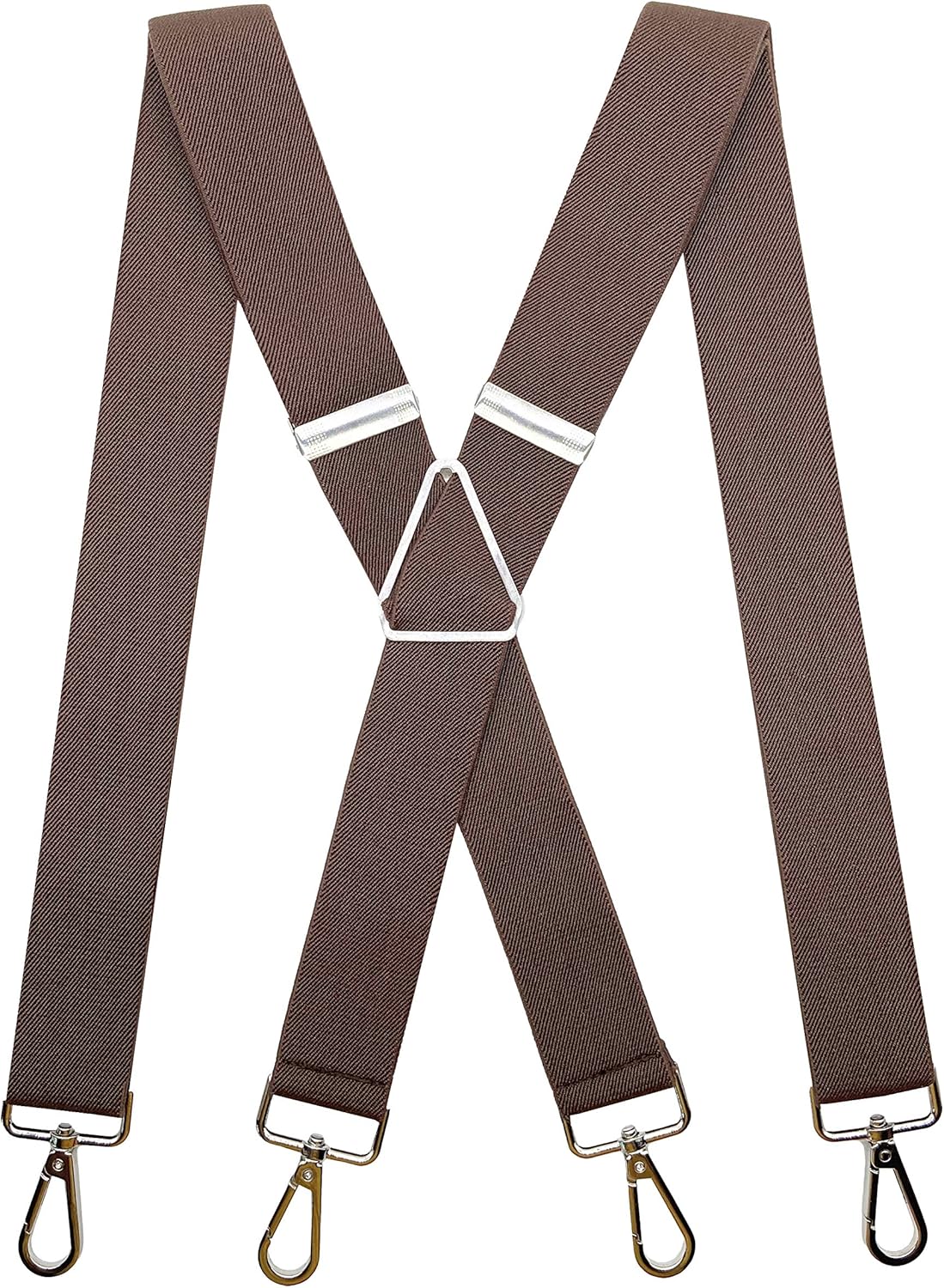 MENDENG Men's Elastic X-Back Suspenders Metal Swivel Hook Clip Shoulder ...