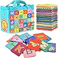 Amazon.com: BleuZoo Soft Alphabet Cards - Educational Preschool Early ...