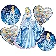 Amazon.com: Cinderella Balloon Bouquet - Cinderella Balloons - 5 Count ...