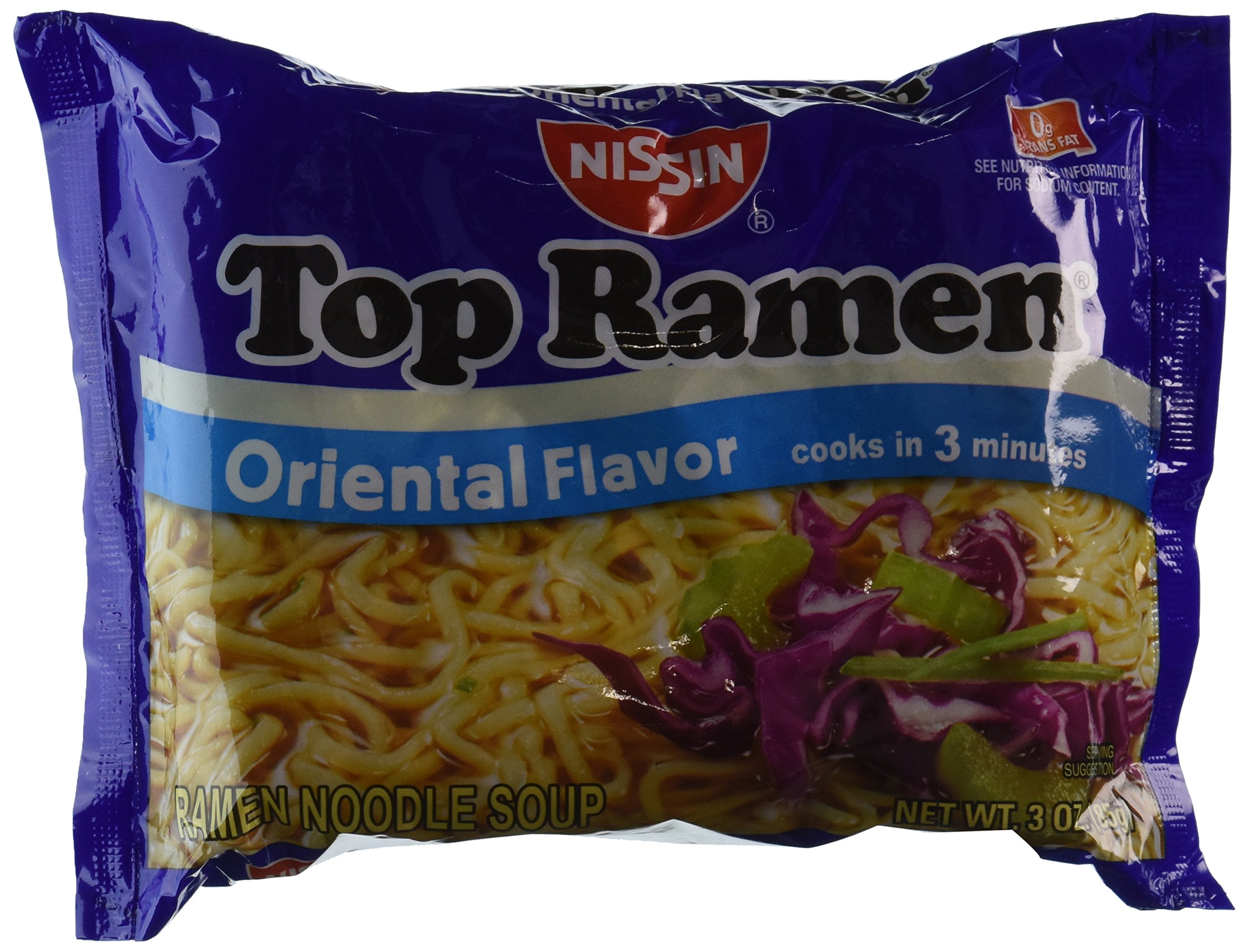 Amazon.com : Nissin Top Ramen Shrimp Flavor Ramen Noodle Soup 3 oz ...