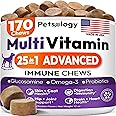Amazon.com: Dog Multivitamin Chewable - Dog Vitamins and Supplements with Glucosamine - 170 ...