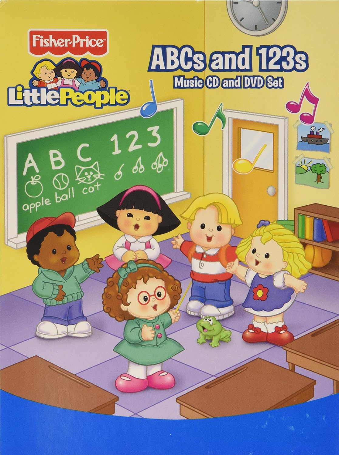 Fisher Price Little People ABCs & 123s Music CD and DVD Set - Various ...