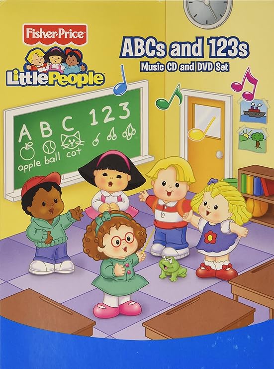 Fisher Price Little People ABCs & 123s Music CD and DVD Set - Various ...