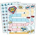 Amazon.com : 20 Superhero Reward Chart with 432 Round Stickers ...