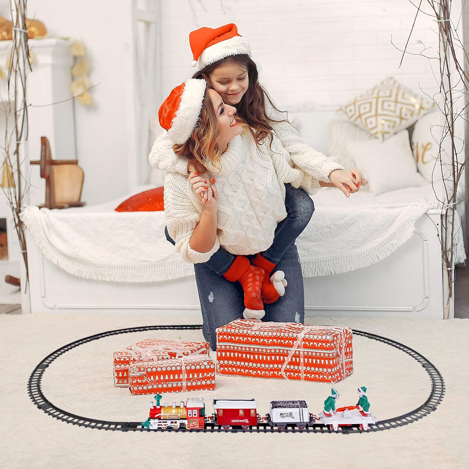 The Christmas Workshop 70139 Animated Elf Christmas Train Set | 400CM ...