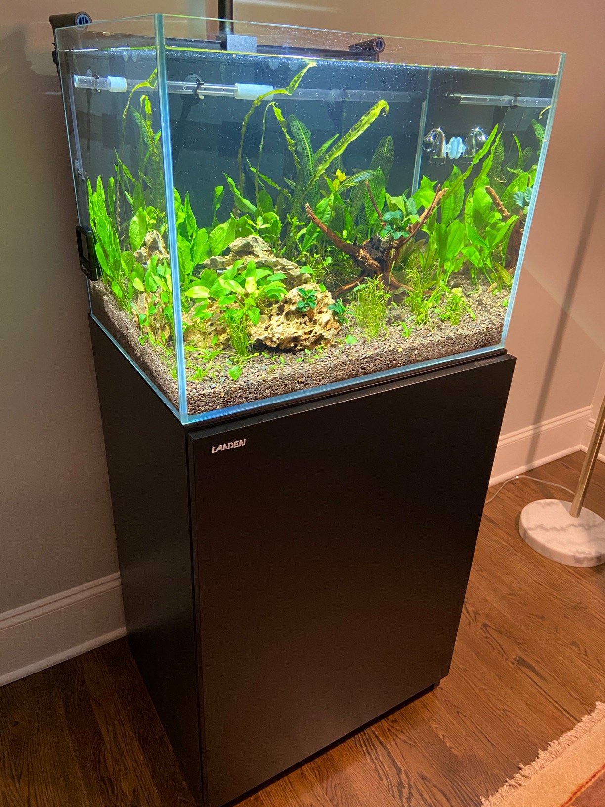 $50/mo - Finance LANDEN Aquarium Wooden Stand and Cabinet for up to 30 ...