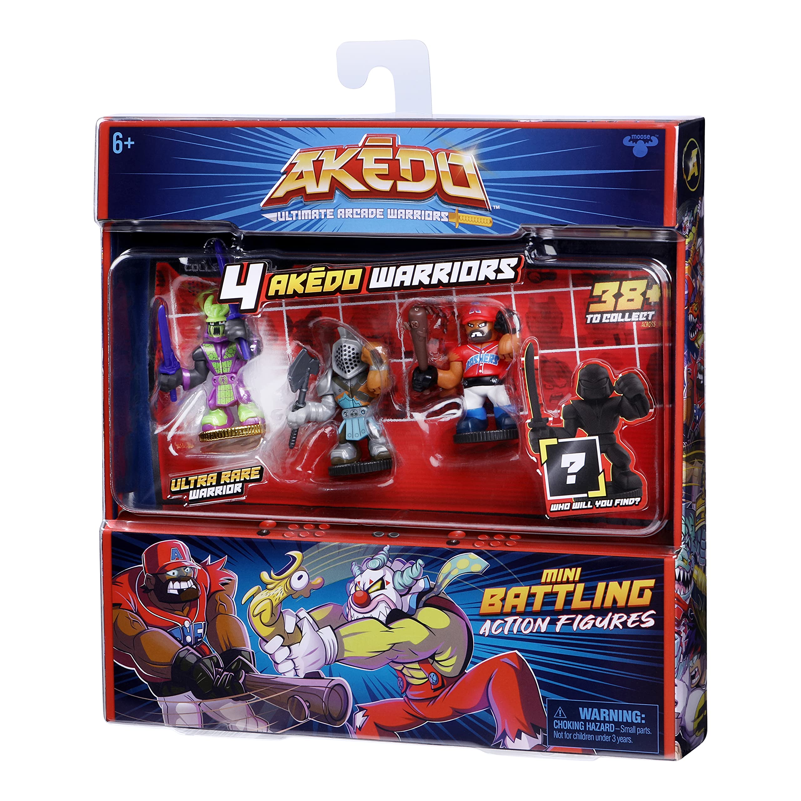 Mua Akedo Ultimate Arcade Warriors - Warrior Collector 4 Pack - 3 Mini Battling Action Figures ...