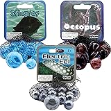 Amazon.com: Mega Marbles - BUMBLEBEE MARBLES NET (1 Shooter Marble & 24 ...