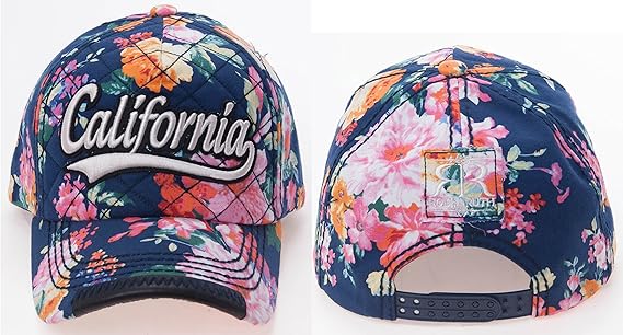 Robin Ruth Flowered Caps (Navy) at Amazon Women’s Clothing store