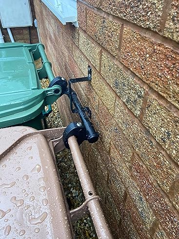 Wheelie bin lock. Clamp and wall bracket bundle Secure one bin or 2 ...