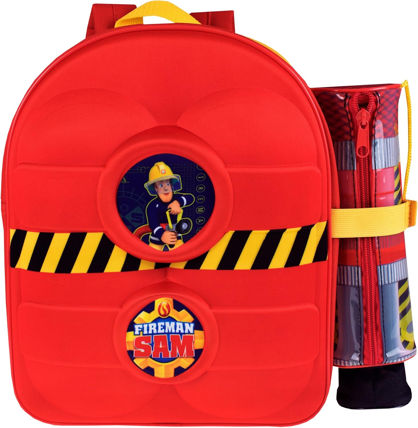 Fireman Sam Boys Sam Backpack with Hose Pencil Case: Amazon.co.uk: Clothing