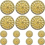 Amazon.com: F&G 14pcs Gold Buttons Vintage High -Grade Shiny Gold Metal ...