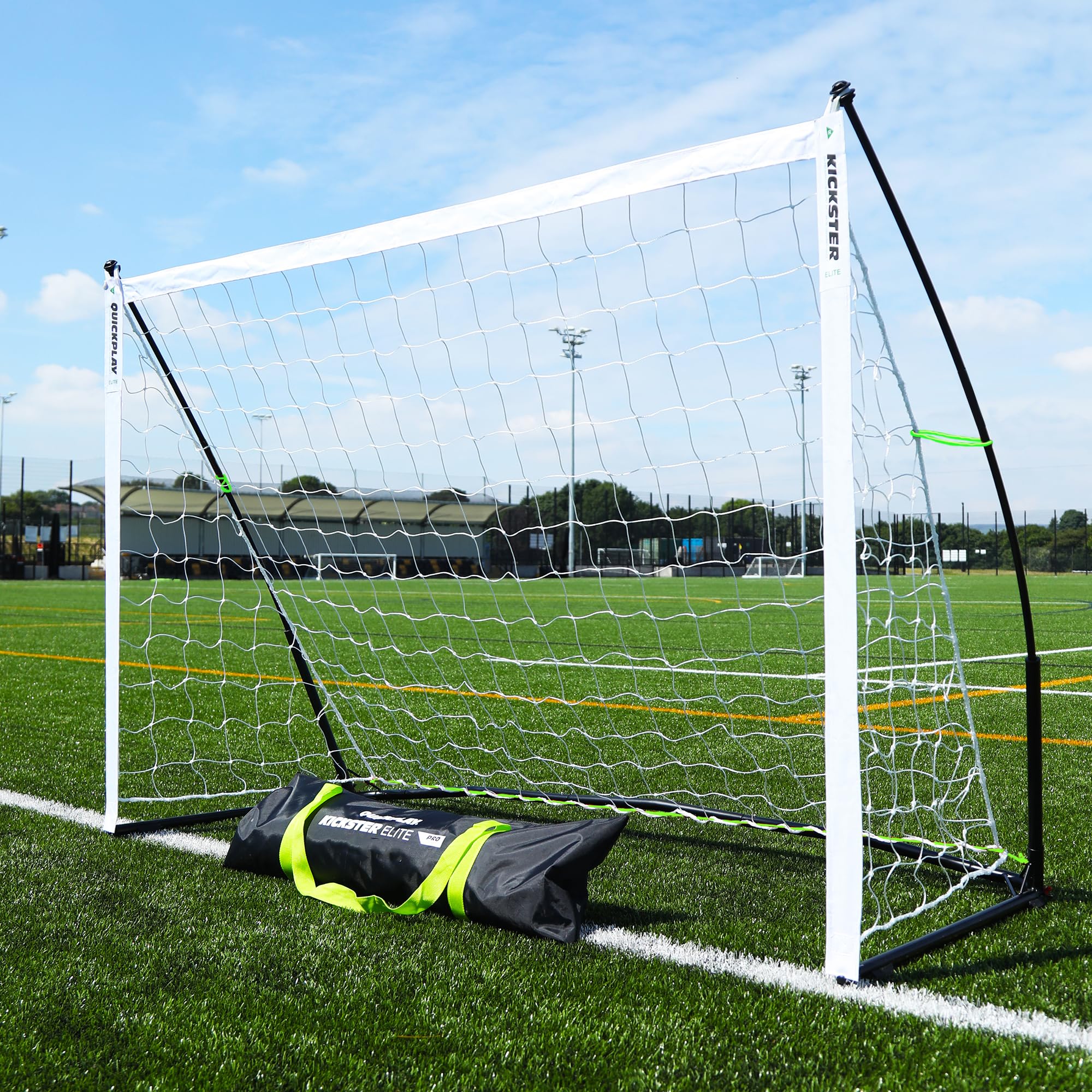 QUICKPLAY Kickster Elite Portable Soccer Goal with Integrated Weighted ...