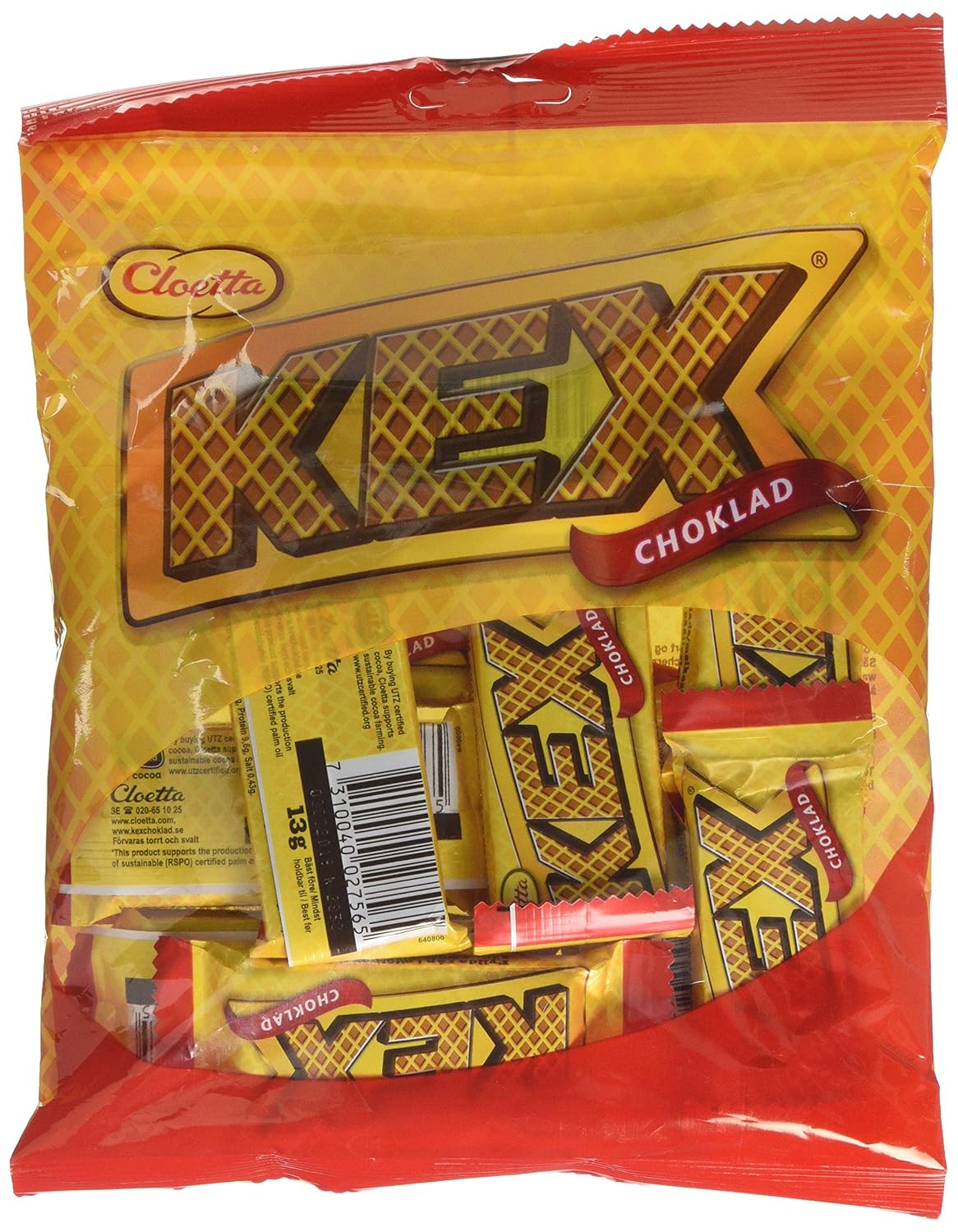 Cloetta Kexchoklad Mini Chocolate Wafer, 156 g, Pack of 2: Amazon.co.uk ...