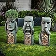Amazon.com : LuxenHome Solar Lights Outdoor Statue, 21" Garden Art with ...
