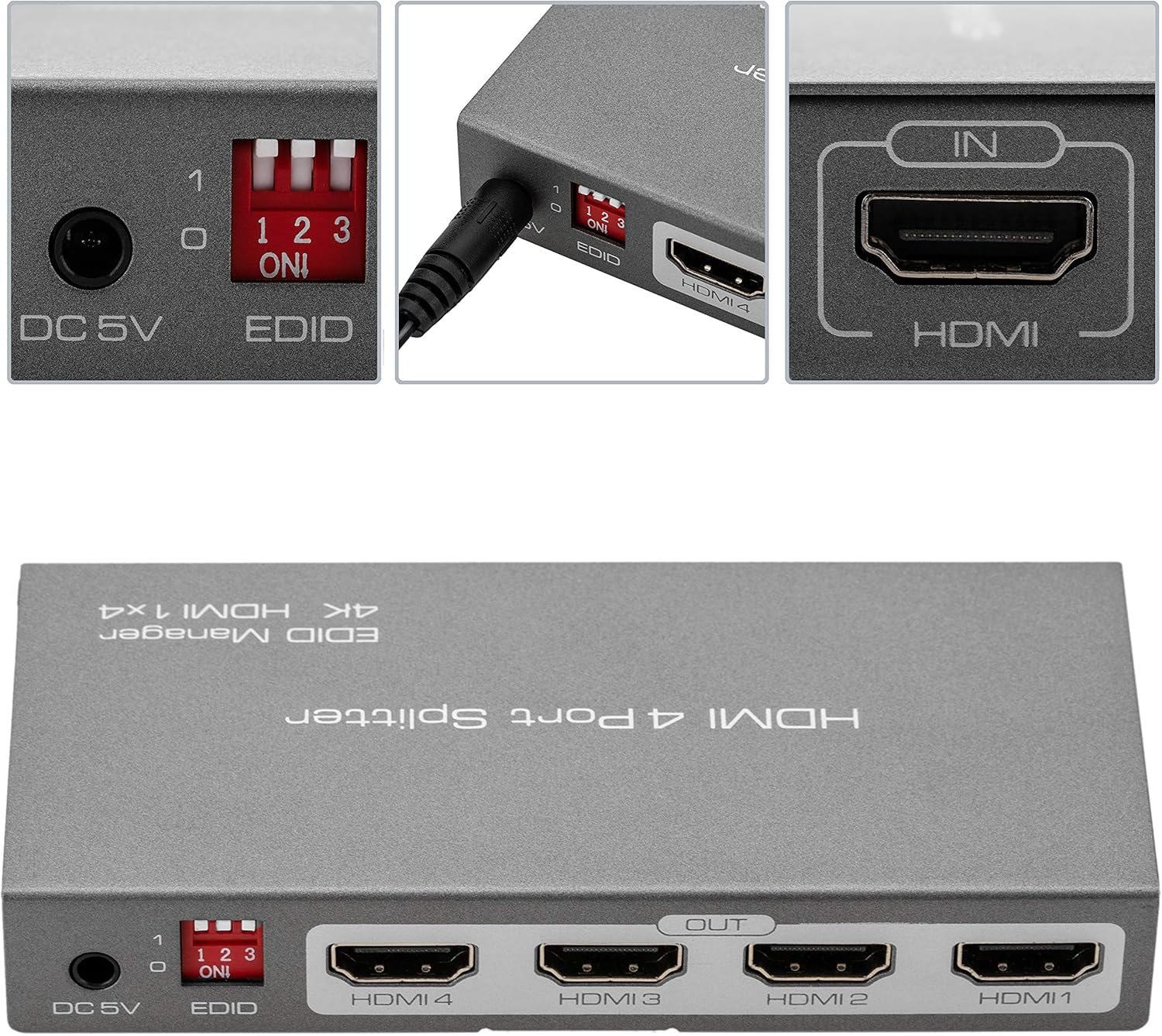 Multiplier HDMI 1.4b 3D video 4K 4-port – BigaMart