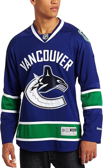 NHL Vancouver Canucks Premier Jersey, Blue, X-Large, Jerseys - Amazon ...
