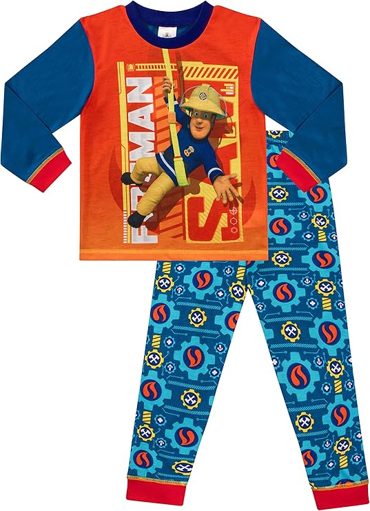 Fireman Sam Boys Pyjamas, Blue, 18-24 Months 92cm: Amazon.co.uk: Clothing