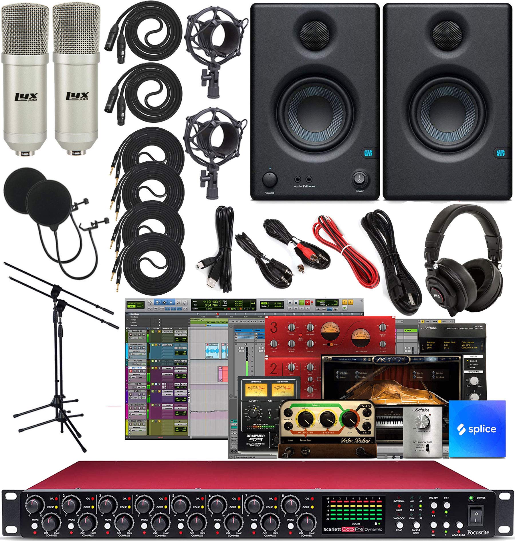 Buy Focusrite lett OctoPre Dynamic 8 Channel Preamp and Interface with ...