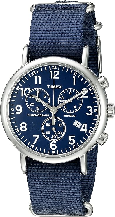 Timex Weekender Unisex-Adult Quartz Watch, Chronograph Display and ...