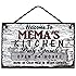 Amazon.com: 5x8 Vintage Style Sign with Magnolia Saying, "Mema's House ...