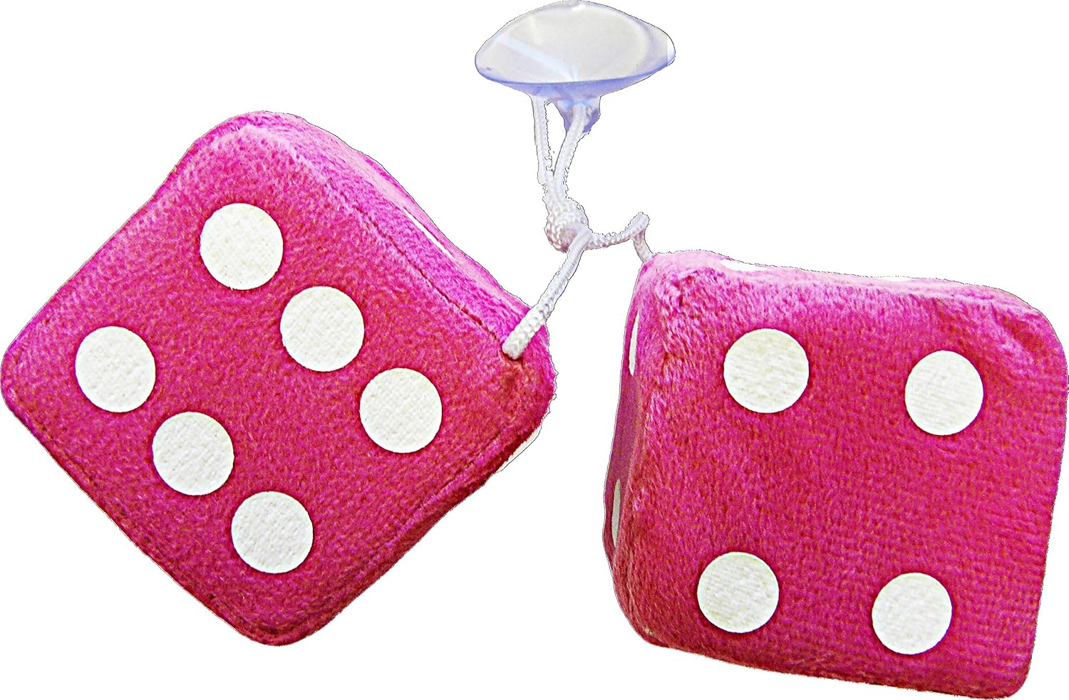 Simply PFD01 Furry Dice, Pink: Amazon.co.uk: Car & Motorbike
